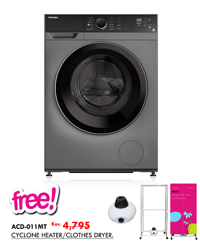 TOSHIBA TW-BJ100M4GH(SK) - 9.0 Kg Automatic - Front Load Washing ...
