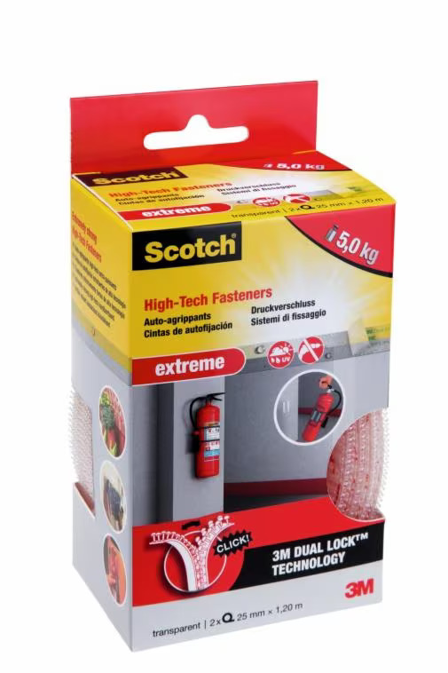 Scotch-Mount Fastener Clear 25mm*7.5cm 5.0kg Brand 3M - IMAKART